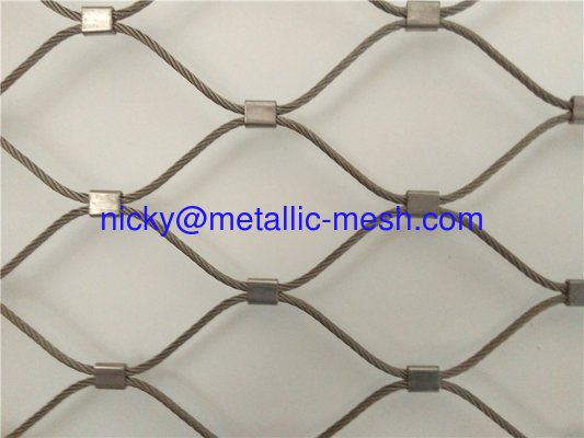 stainless steel wire rope mesh net(high quality,low price)