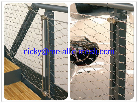 High Tensile Ferrule Style Inxo X-tend Cable Mesh for Staircase System