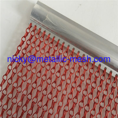 2016 new arrival  anodized aluminum chain fly screen