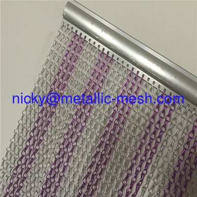 2016 new arrival  anodized aluminum chain fly screen