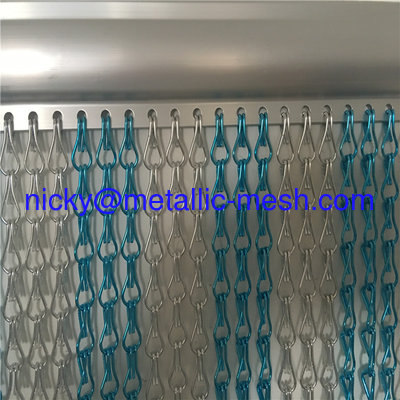2016 aluminum chain fly screen curtain