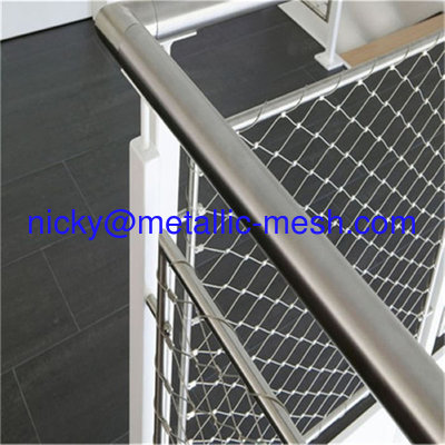 Custom-made balustrade infill aisi316 x-tend cable mesh