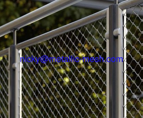 Custom-made balustrade infill aisi316 x-tend cable mesh