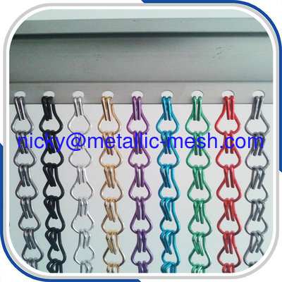 Non-fading anodising 1.6 mm aluminum chain door curtain wide 90 cm