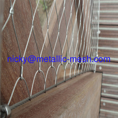 Stainless Steel Wire Rope Mesh Net As Architecture Plant Trellis