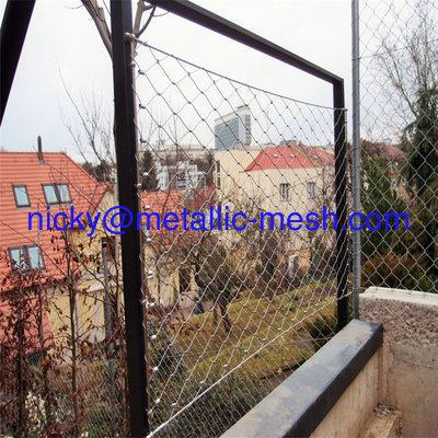 Rust-proof x-tend ferruled cable wire mesh balustrade infill panel