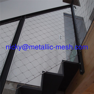 AISI316 rust-proof x-tend cable wire mesh railing guard