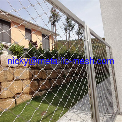 AISI316 rust-proof x-tend cable wire mesh railing guard