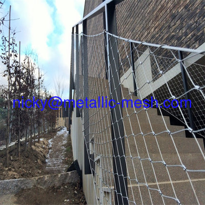 ferruled 1.6 mm thickness with 60 mm eye size balustrade infill cable wire mesh