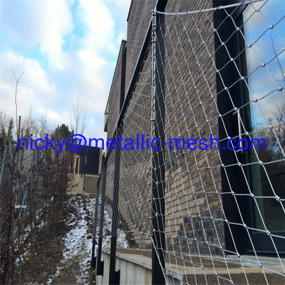 ferruled 1.6 mm thickness with 60 mm eye size balustrade infill cable wire mesh