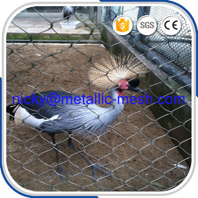 Small bird 1.2 mm with 30 mm mesh eye size stainless steel wire rope aviary netting