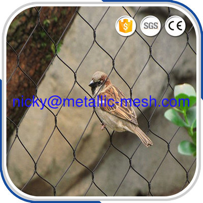 Small bird 1.2 mm with 30 mm mesh eye size stainless steel wire rope aviary netting