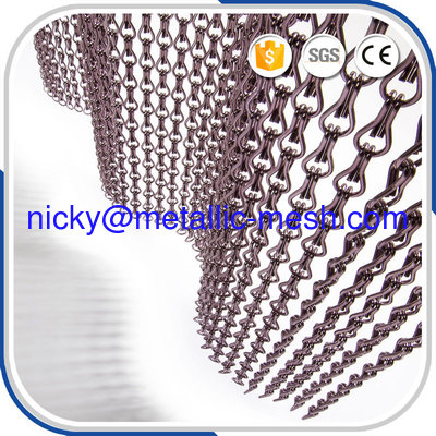 2.0 mm Double Hook Chains Screen Door & Window Curtain