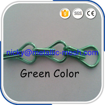 2.0 MM Thickness Fashion 12mm Double Hooks  Aluminium Chains