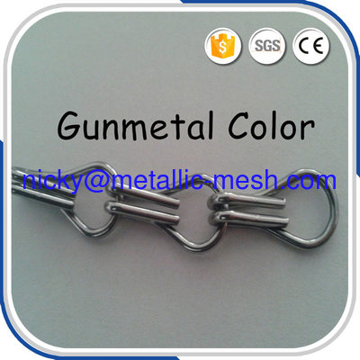 2.0 MM Thickness Fashion 12mm Double Hooks  Aluminium Chains