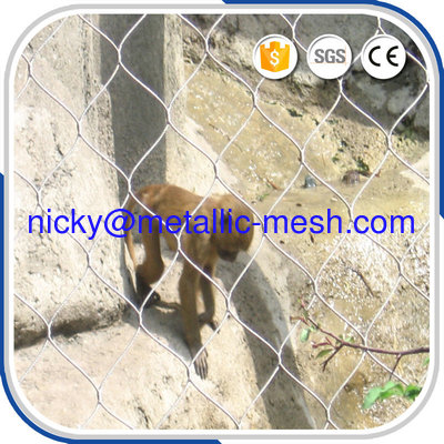 High Quality 1.2 to 3.2 mm Thickness Stainless Steel Wire Rope Mesh Net As Zoological Enclosures
