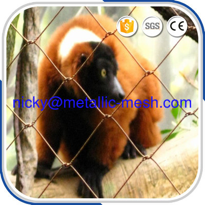High Quality 1.2 to 3.2 mm Thickness Stainless Steel Wire Rope Mesh Net As Zoological Enclosures
