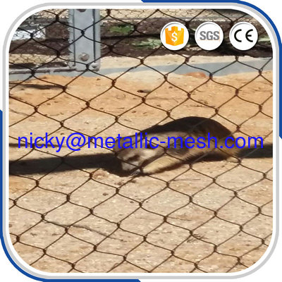 High Quality 1.2 to 3.2 mm Thickness Stainless Steel Wire Rope Mesh Net As Zoological Enclosures