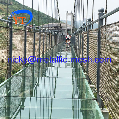 Seamless Ferruled 1.5 mm wire rope 60 mm eye size balustrade security wire rope mesh net