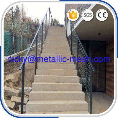 AISI316 Material 1.5 mm  Flexible X-tend Staircase Security Cable Wire Mesh