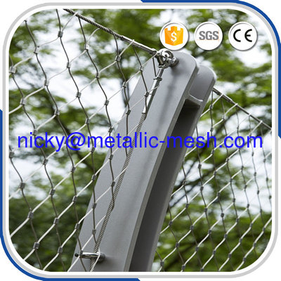 Outdoor AISI316 Material 2.0mm  Flexible X-tend Security Cable Wire Mesh Fence