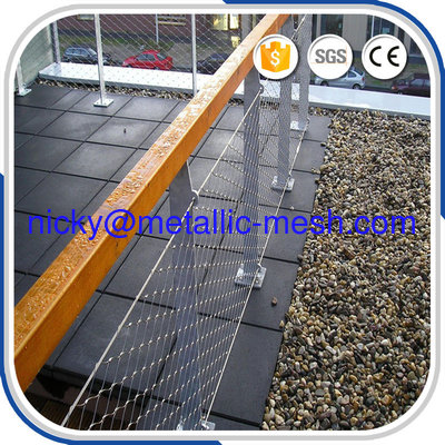 Outdoor fashional 2.0 mm X-tend stainless steel decorative rope mesh fence