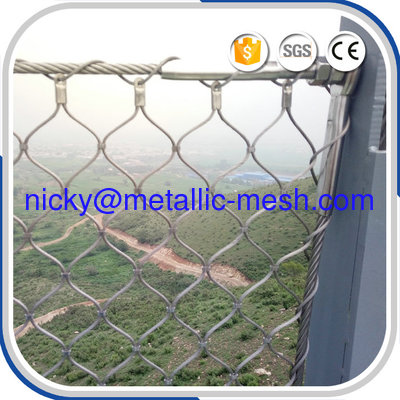 Outdoor fashional 2.0 mm X-tend stainless steel decorative rope mesh fence