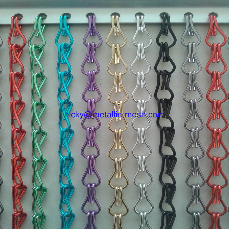 It's the aluminum chain fly screen that Anti mosquito and fly in Summer