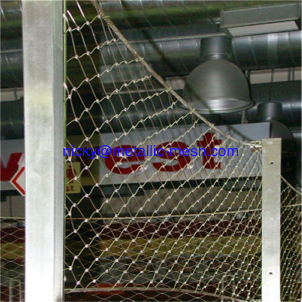 Decorative Flexible Inox Cable Mesh For Supermarket & Shopping Hall