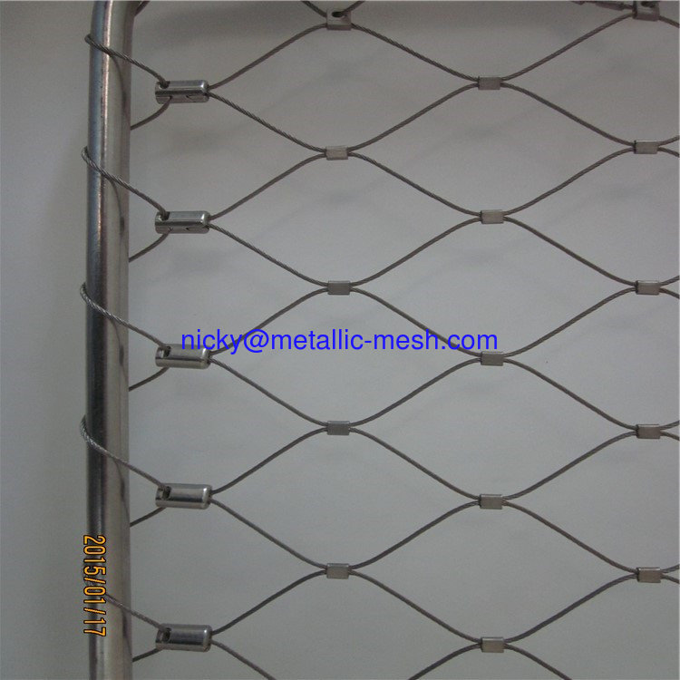 Custom made inox cable mesh to suit your balustrade, railing or architectural application