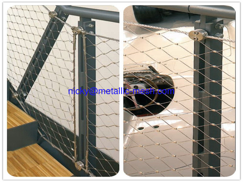 High Tensile Ferrule Style Inxo X-tend Cable Mesh for Staircase System