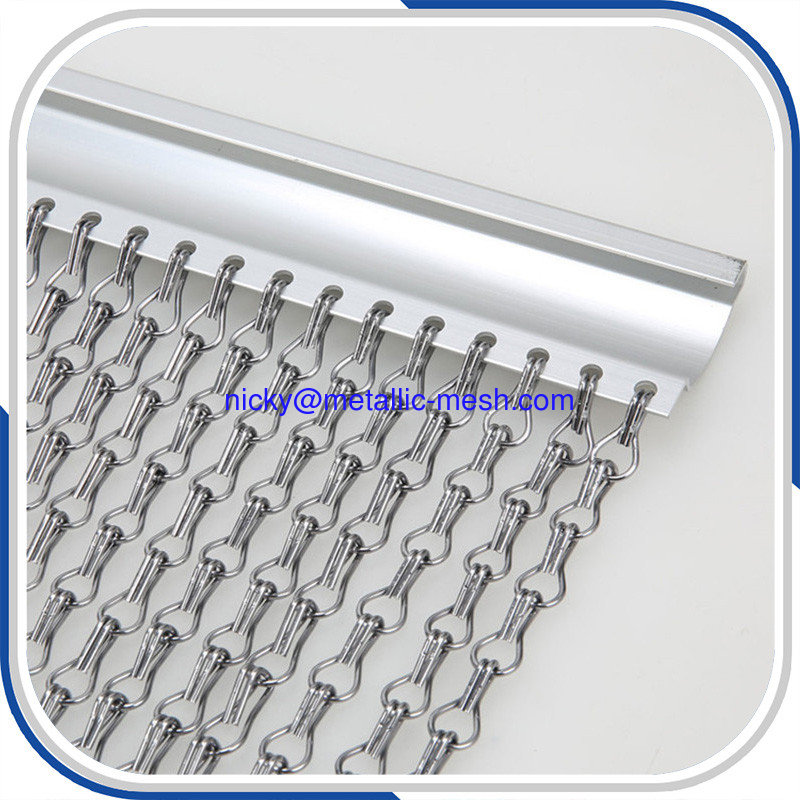 Non-fading anodising 1.6 mm aluminum chain door curtain wide 90 cm
