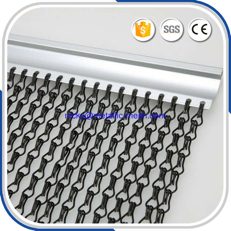 Amazing 1.6 mm Aluminum Chain Links Decorative Metal Curtains