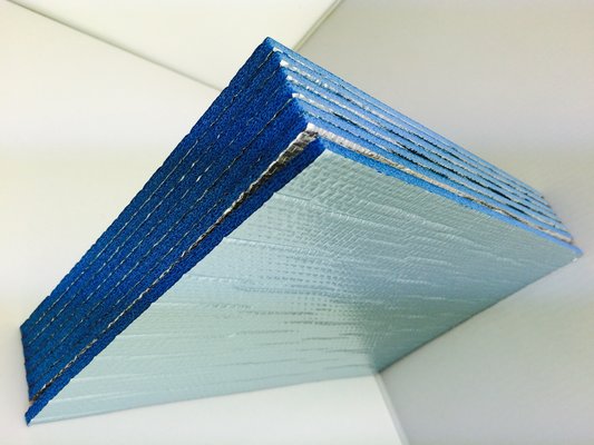 double reflection barrier aluminium foil bubble foam xpe epe woven cloth fabric floor roof wall isolation construction m