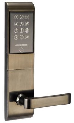 Hailanjia cheap golden weatherproof outside front door keypad lock