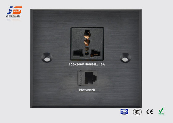 86 * 86 millimètres de théâtre à la maison de mur des plats RJ45 de CE en aluminium RoHs de puissance ont certifié