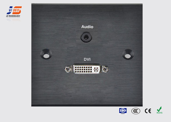 plat de mur multi audio de prise de 3.5mm, plaque avant de prise murale de multimédia de DVI