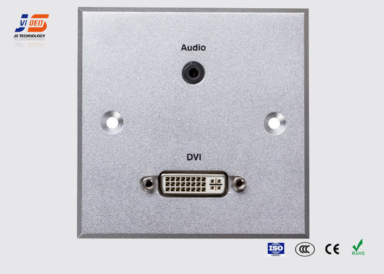 plat de mur multi audio de prise de 3.5mm, plaque avant de prise murale de multimédia de DVI