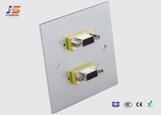 Hub multi en aluminium de médias de plaque avant de mur de médias de Siliver avec des connecteurs de VGA