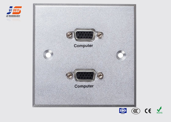 Hub multi en aluminium de médias de plaque avant de mur de médias de Siliver avec des connecteurs de VGA