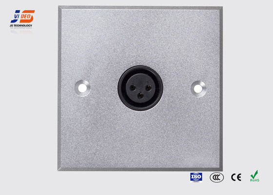 Plats de mur de Screwless du noir JS-WP112 MIC Xlr, panneau de connectivité de multimédia