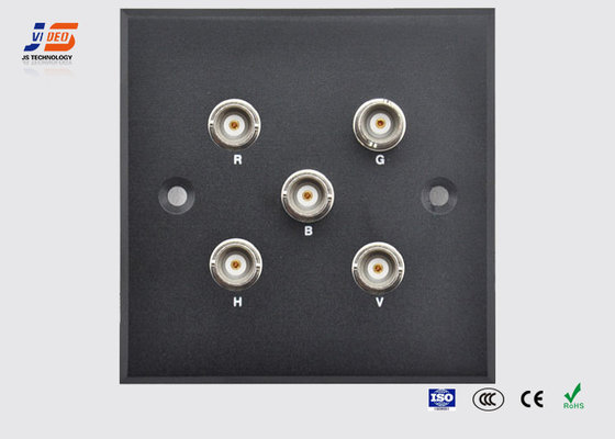 Plat de mur multi de médias, prise fixée au mur avec le connecteur de BNC