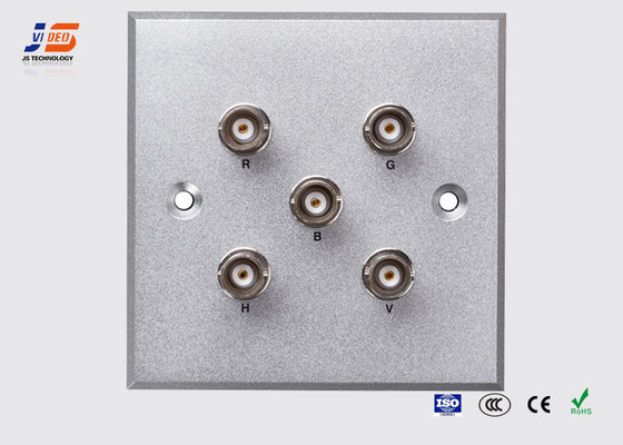 Plat de mur multi de médias, prise fixée au mur avec le connecteur de BNC