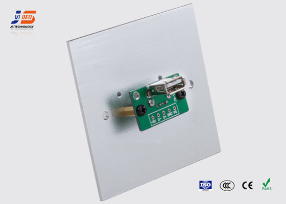 Plat de mur multi de médias de charge d'USB, prise fixée au mur pour le bureau/chambre d'hôtel