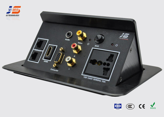 Vidéo de table standard d'audio du courant alternatif de boîte d'interconnexion d'AU multifonctionnel RJ45