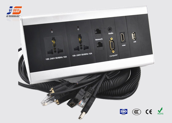 Débouché en aluminium de bureau avec USB pour des débouchés de meubles de Tableau/Tableau de conférence