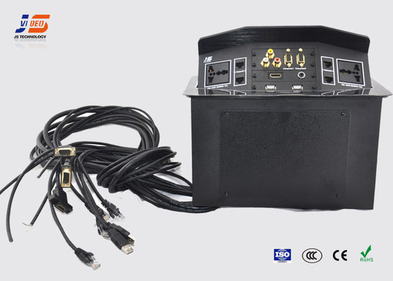 Prise multifonctionnelle cachée de Tableau de multimédia de boîte de table en aluminium d'interconnexion