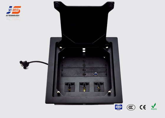 Le sable soufflé/a balayé la gestion de bureau de table de câble de coffret de multimédia