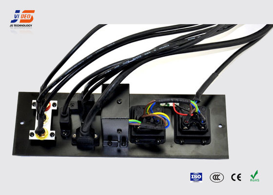 Prise électrique fixée au mur de prise de dessus de Tableau avec des connecteurs de HDMI VGA RJ45 poids du commerce