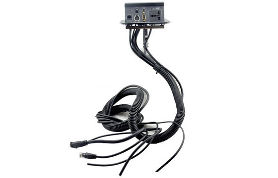 Le bureau de prise de HDMI sautent le débouché, prise d'extension de puissance avec VGA XLR